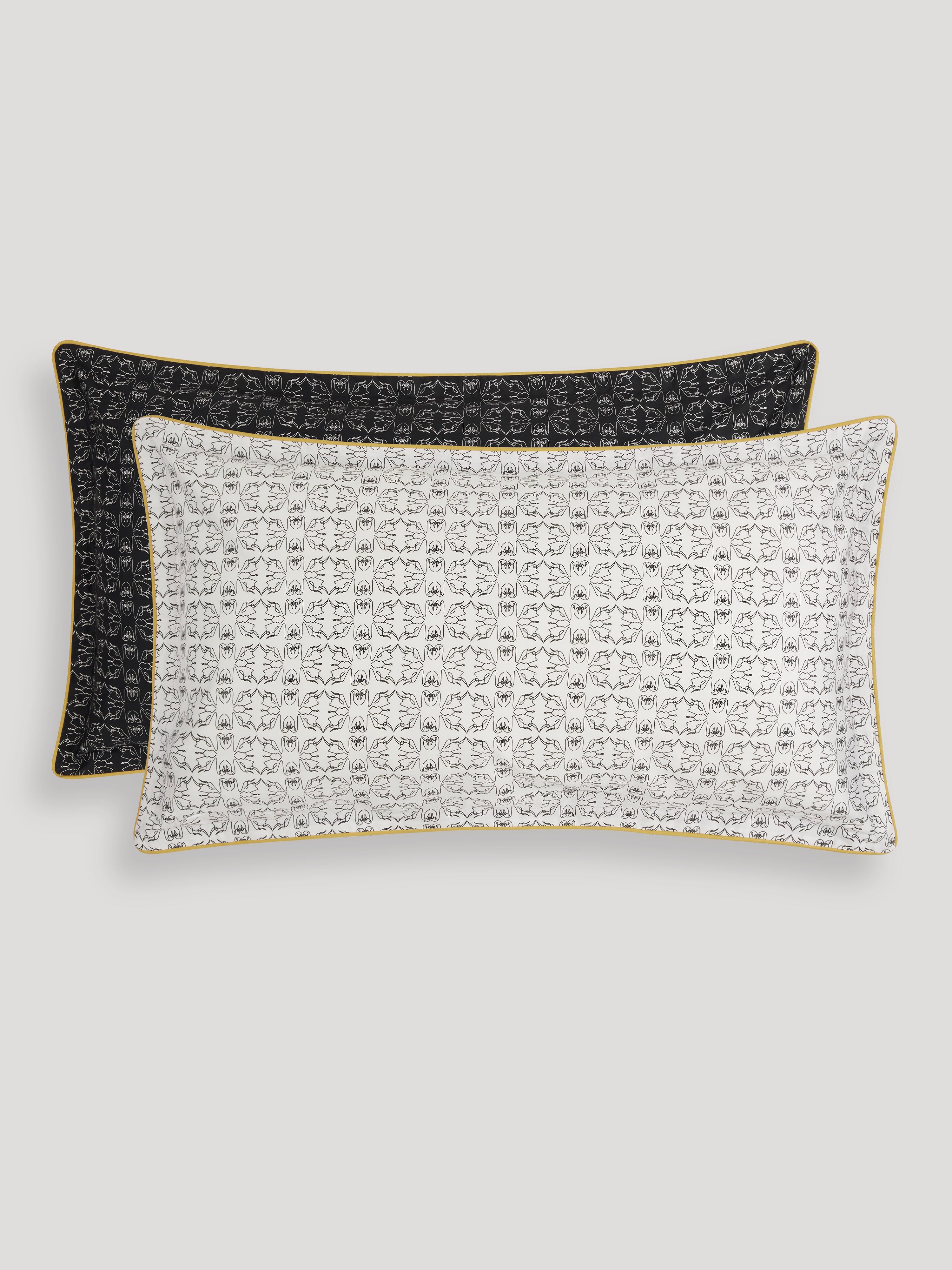 SWN Monogram Pima Cotton Tailored Pillowcase Standard & King | BLKSWN